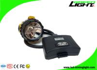 China IP68 15000 Lux Mining Cap Light 6800mAh Panasonic Battery Underground LED Lamp for sale