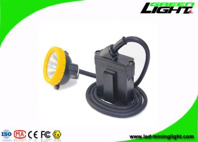 China 10000 Lux 18 Hours 7800 mAh LED Miners Cap Lamp Corded With Lower Power Warning Function for sale