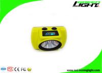 China 18000Lux OLED Screen LED Miner Headlamp Magnetic USB Rechargeable 6.8Ah for sale