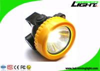 China Rechargeable Cordless Mining Headlight 0.74W 96lum 5000lux ABS SANS 1438 Standard Cap Light for sale