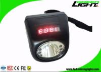 China 4.5Ah Rechargeable Cordless Mining Cap Lamp 4000Lux 1.3W IP68 with Digital Screen for sale