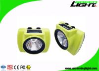 China 6.8Ah Cordless Miners Cap Lamp 20000lux IP68 Waterproof with OLED Screen Flame Retardant for sale