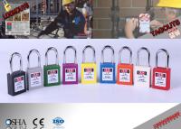 China Steel Shackle Lock Out Padlocks 40mm ABS Body Custom Colors Key Alike Available for sale