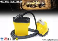 China 10.4Ah Corded Mining Cap Light 25000 Lux LED Miner Hard Hat Lamp with Li-ion Battery for sale
