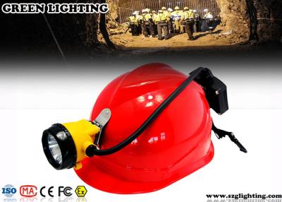 China GS12-A Semi-Corded LED Mining Cap Lamp 15000 Lux 6.8Ah Li-ion Battery CE ATEX for sale