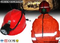 China High Power Miners Cap Lamp With Rear Warning Light 15000 Lux Brightness for sale