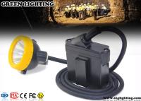 China 15000 Lux LED Mining Light 3.7V 6.6Ah Cord Miner Cap Lamp with CREE Main LED for sale