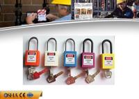 China 38 Mm Shackle Safety Lockout Padlocks , ABS Material Safety Padlock for sale
