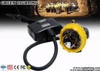 China Custom Semi - Corded Mining Cap Lights 10000 Hours Life Span 3.7V 15000 Lux for sale