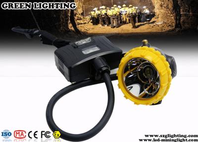 China Custom Semi - Corded Mining Cap Lights 10000 Hours Life Span 3.7V 15000 Lux for sale