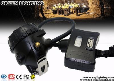 China Black IP68 Semi-Corded LED Mining Light 6.8Ah Li-ion Battery 15000 Lux Cree for sale