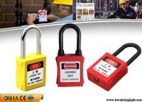 China Nylon Shackle ABS Lock Body Safety Lockout Padlocks with Customized Language for sale