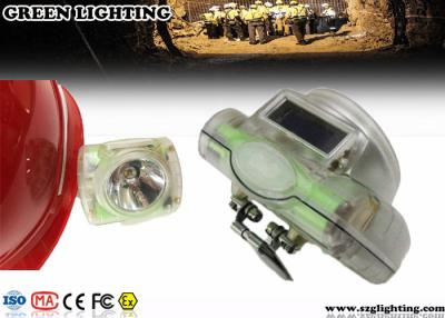 China 1W 6000Lux Light weight 140g Water Proof LED Mining Light With OLED Screen for sale