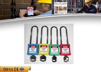 China 76mm Steel Shackle Safety Lockout Padlocks CE ATEX Approval 126g ABS Body for sale