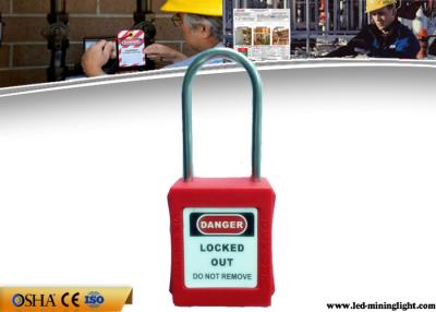 China 4mm Thin Stainless Steel Shackle Master Key Safety Lockout Padlocks for sale