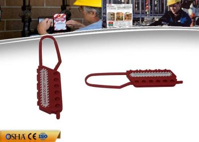 China Nylon Lock Out Hasp Available 6PCS Padlocks 193 Mm Height 9 Mm Hock for sale