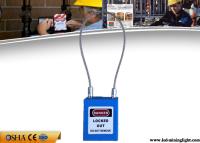 China Customized Insulation Stainless Steel Cable Safety Lockout Padlocks 3mm 150mm for sale