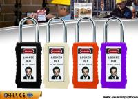 China 8 Colours Long ABS Body Safety Lockout Padlocks with Luminous PVC Tag for sale