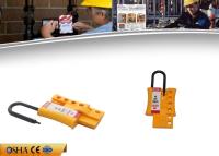 China Nylon Lockout Hasp 6mm Shackle 4 Padlock Safety Lockout Tagout Device for sale