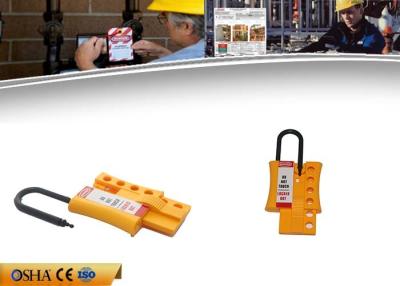 China Nylon Lockout Hasp 6mm Shackle 4 Padlock Safety Lockout Tagout Device for sale