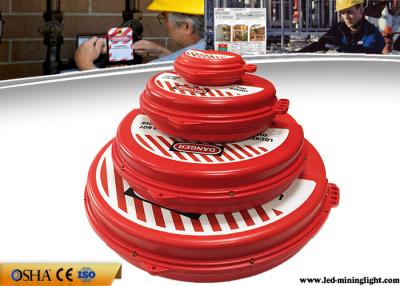 China Plastic Gate Valve Lockout for Hand Wheels 25mm-330mm CE Certified Red for sale