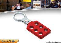 China Aluminum Lockout Hasp 25mm 6 Holes Safety Lock Hasp for Padlock LOTO for sale