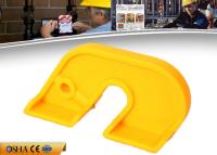 China Nylon Circuit Breaker Lockout Tagout Device 60g Yellow for Handle Width up to 12mm for sale