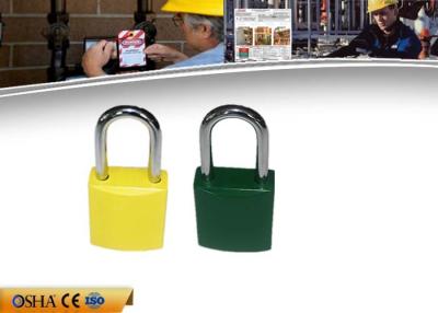 China Colorful Aluminum Safety Lockout Padlocks Stable Paint Coating Surface for sale
