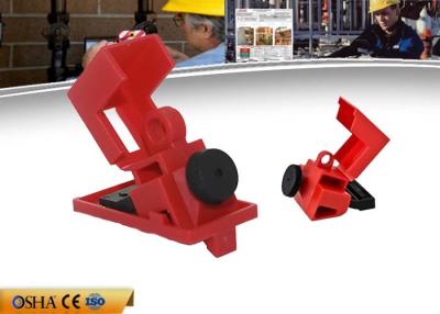 China Nylon PA Circuit Breaker Lockout Red LOTO Device for Handle Width Up to 72mm for sale