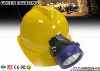 China 3.7V Rechargeable Miners Helmet Light 4000 Lux 100000 Hours LED Life for sale