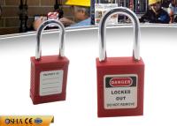 China ZC-G01 Red Short Shackle Safety Lockout Padlock ABS Body Steel Shackle 38mm for sale