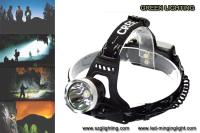 China Rechargeable LED Headlamp 500m Lighting Distance 10W CREE XML-T6 IP65 189g for sale