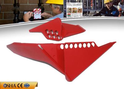 China Red Ball Valve Lockout Device for 0.25 to 1 Inch Pipe Power Coated Steel for sale