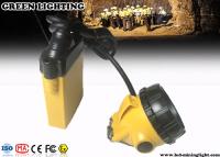 China 3W 10.4Ah Underground Miner Cap Lamp ,  Rechargeable LED Headlamp with Warning Light for sale