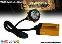 China Rechargeable LED Headlamp 25000LUX 500m Lighting Distance 10.4Ah Battery IP68 ATEX for sale