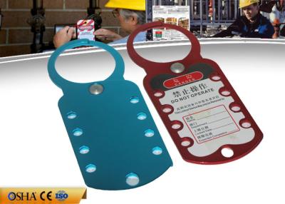 China Eight Hole Aluminum HASP Lockout 180mm x 70mm 79g Safety Lockout Hasp for 9 Padlocks for sale