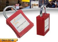 China ZC-G101 ABS Xenoy Safety Lockout Padlock 20mm Mini Steel Shackle Red for sale