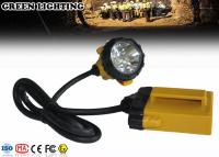 China IP68 ATEX 3W 25000Lux Rechargeable LED Headlamp 7.8Ah 520g Explosion Proof for sale