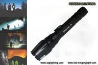 China 10W Rechargeable LED Flashlight 1200 Lumens CREE XML-T6 18650 Battery 800M Range for sale