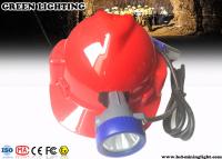 China 1.2W 230Lumens Corded Rechargeable Mining Cap Lamp 15000Lux 6.6Ah Li-ion for sale
