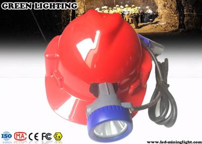 China 1.2W 230Lumens Corded Rechargeable Mining Cap Lamp 15000Lux 6.6Ah Li-ion for sale