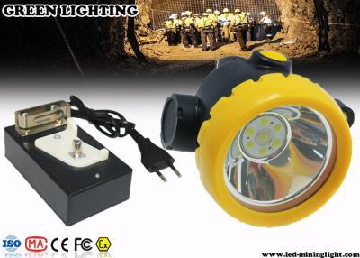 China ATEX CE Certified 2200mAh 90Lumen Rechargeable LED Mining Cap Lamp IP68 for sale