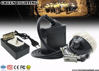 China Rechargeable LED Coal Miners Cap Lamp 146 Lumens 10000 Lux 360 Degree Switch 6.6Ah for sale