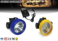 China Anti-Fog Rechargeable Cree LED Headlamp 3500 Lux 0.6W 2.2Ah Mining Cap Light for sale
