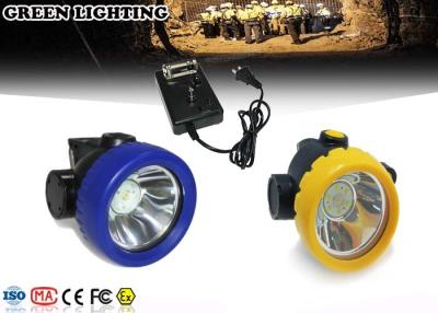 China Anti-Fog Rechargeable Cree LED Headlamp 3500 Lux 0.6W 2.2Ah Mining Cap Light for sale