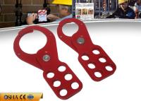 China ZC-K03 Lock Out Tag Out Hasp 6 Hooks 92g Steel Safety Lockout Padlocks 25mm Shackle for sale