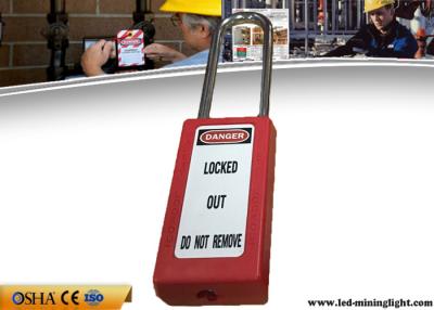 China 75mm Long Body Xenoy Padlock Steel Shackle Safety Lockout Tagout 4 Body Types for sale