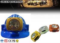 China IP68 3.1Ah Rechargeable LED Headlamp With OLED Display 6000 Lux Brightness for sale