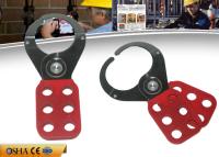 China ZC-K02 Nylon PA Hasp Lockout Vinyl Coated Body 38mm Shackle 6 Hole Lockout Hasp for sale