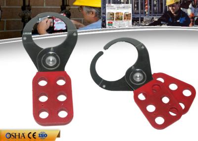 China ZC-K02 Nylon PA Hasp Lockout Vinyl Coated Body 38mm Shackle 6 Hole Lockout Hasp for sale